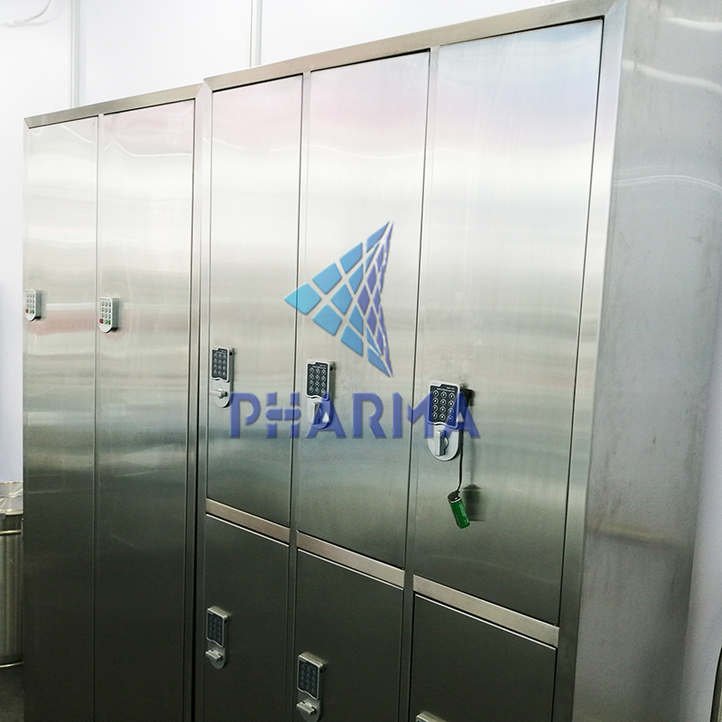Stainless steel shoe cabinet for cleanroom-PHARMA