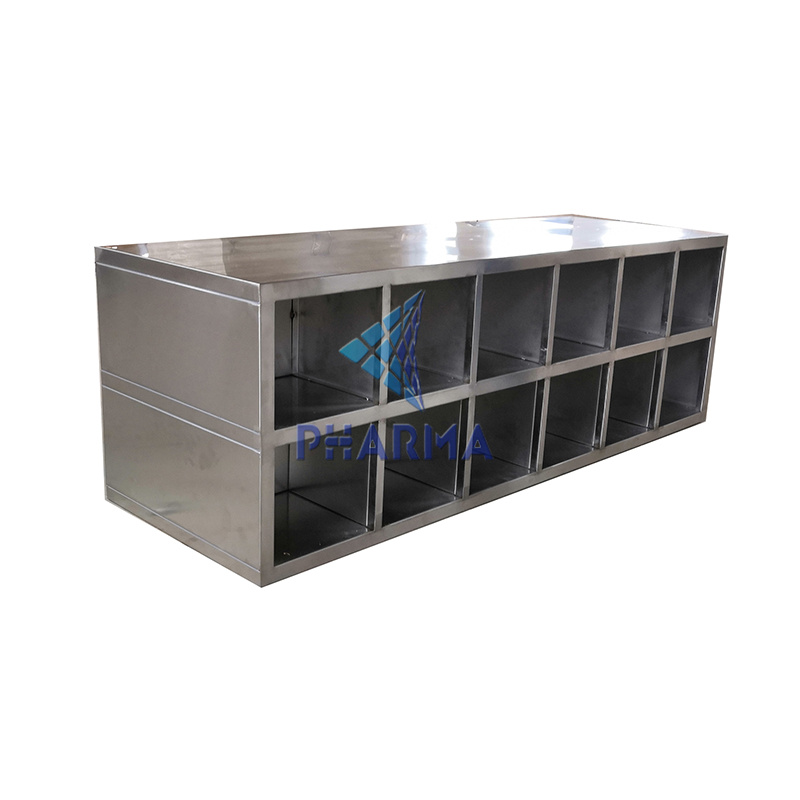 Stainless steel shoe cabinet for cleanroom-PHARMA