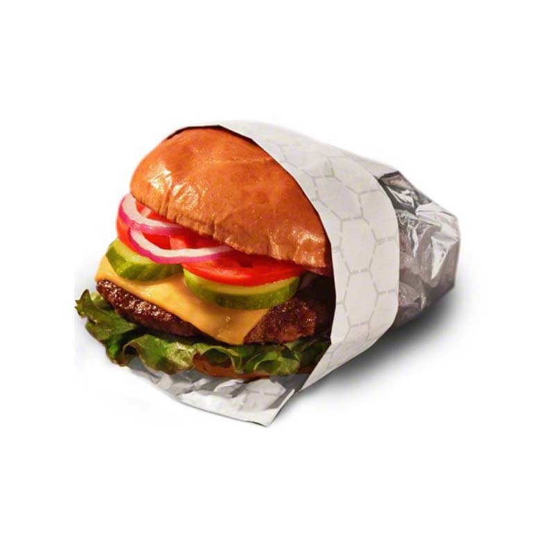 Food Grade Greaseproof Burger Wrapping Foil Paper Kolysen