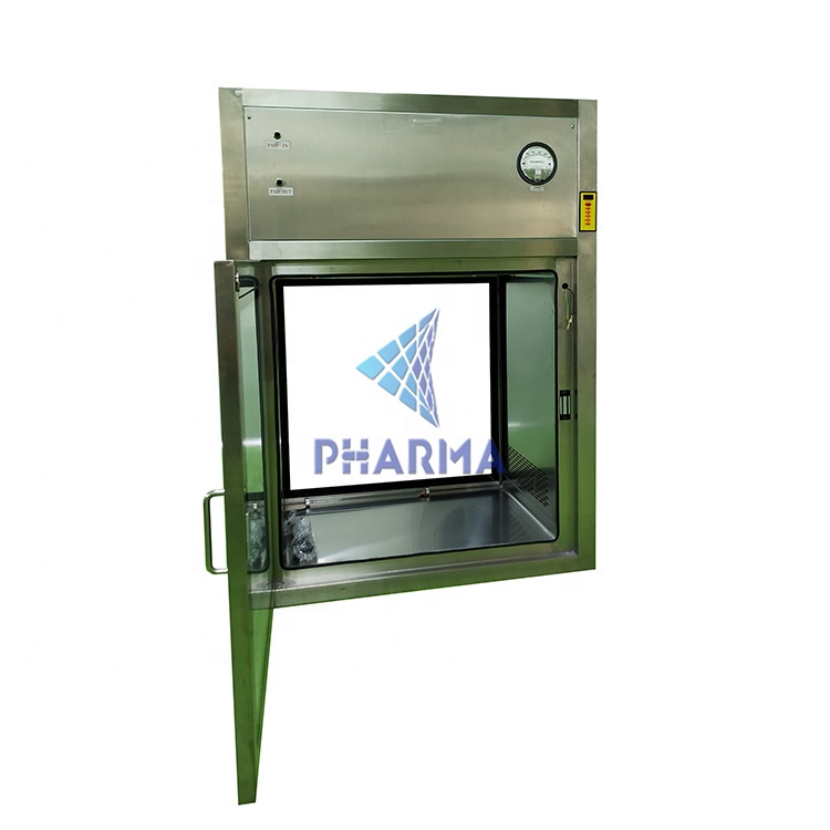 High quality portable pass box / clean room with UV light Transfer pass ...