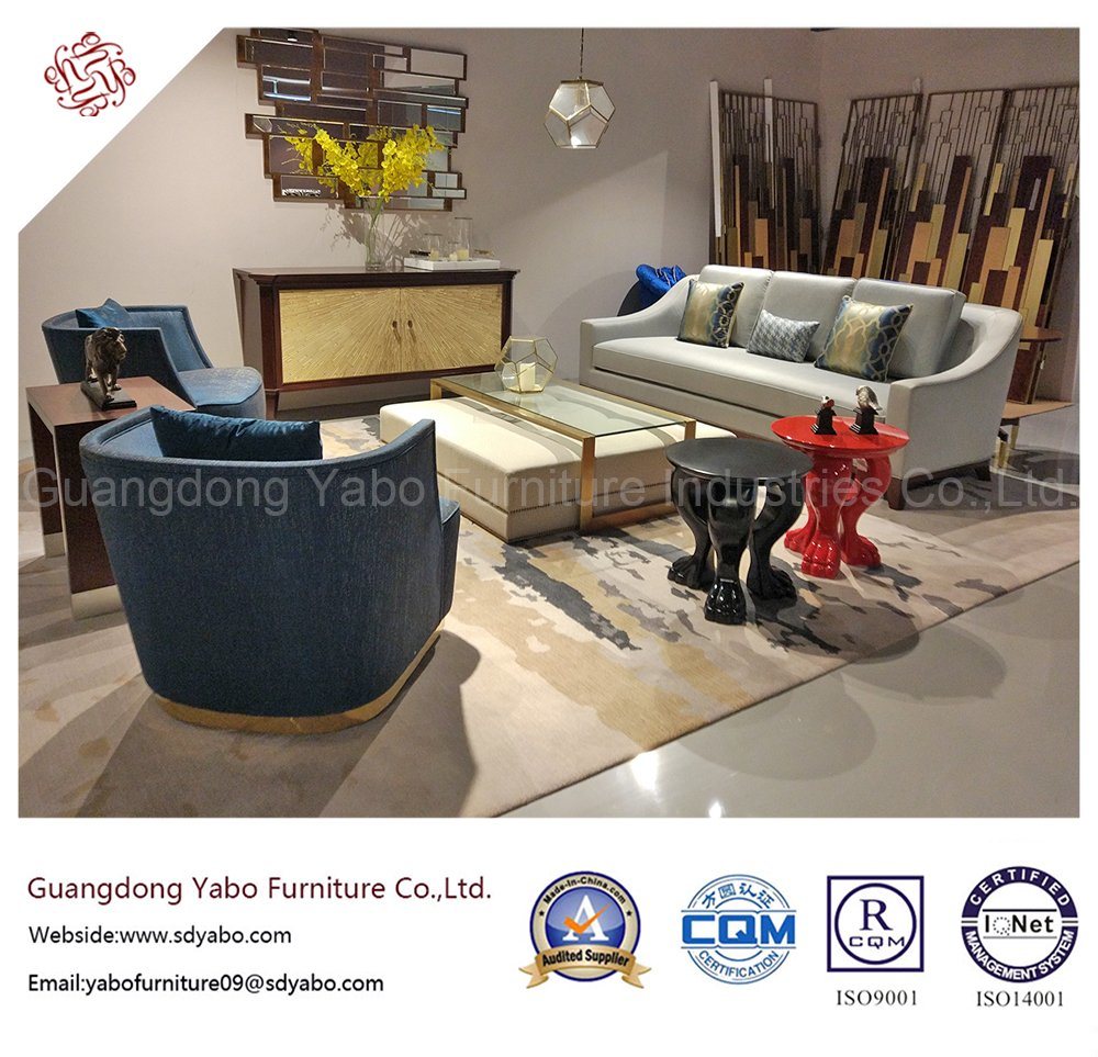 Modern Hotel Furniture for Lobby Fabric Sofa Set (YB-S-876)Lobby sofa (set)